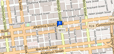 Small street mall, 150 Market St, Johannesburg