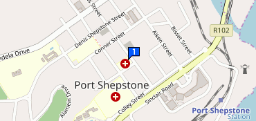 Hibiscus Hospital Port Shepstone, George St, phone +27 39 688 9960